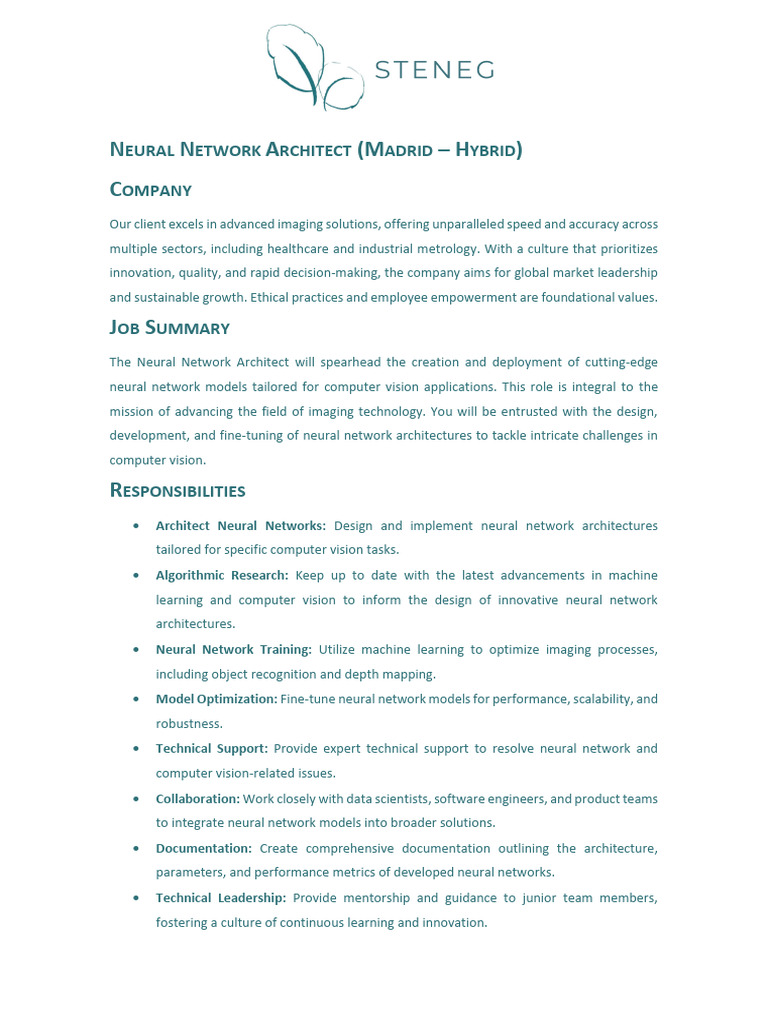 Neural Network Architect | PDF | Computer Vision | Machine Learning