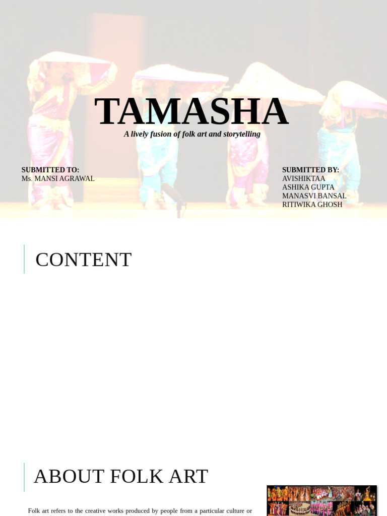 Exploring Tamasha: Maharashtra's Folk Theatre | PDF | Folk Art | Folk Music