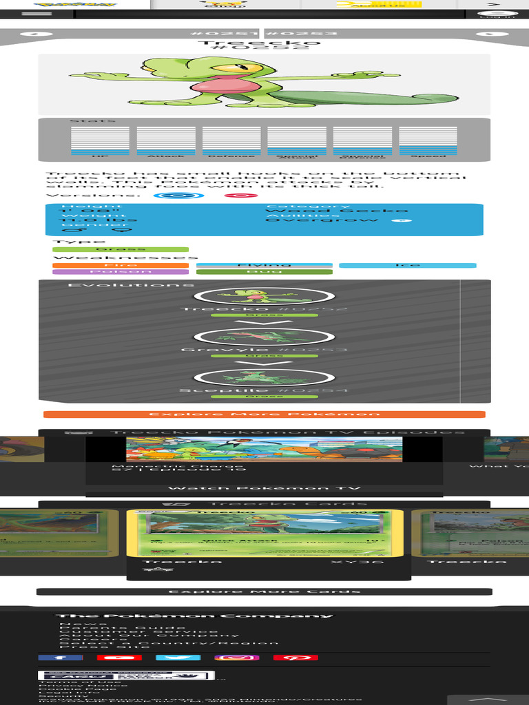 Treecko Pokédex | PDF