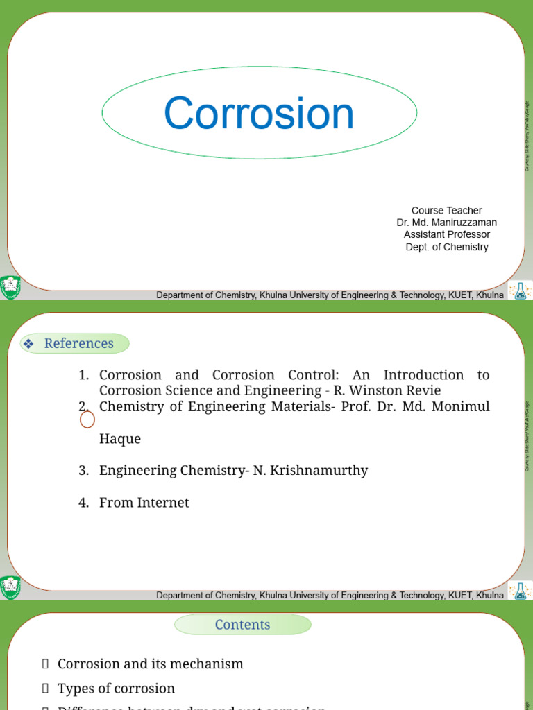 Corrosion Class MM | PDF | Corrosion | Rust