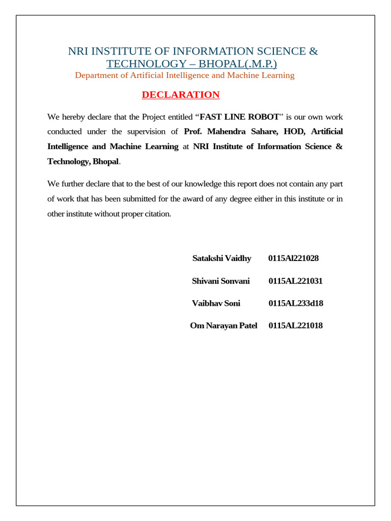 FINAL FRONT PAGE | PDF | Behavioural Sciences | Cybernetics