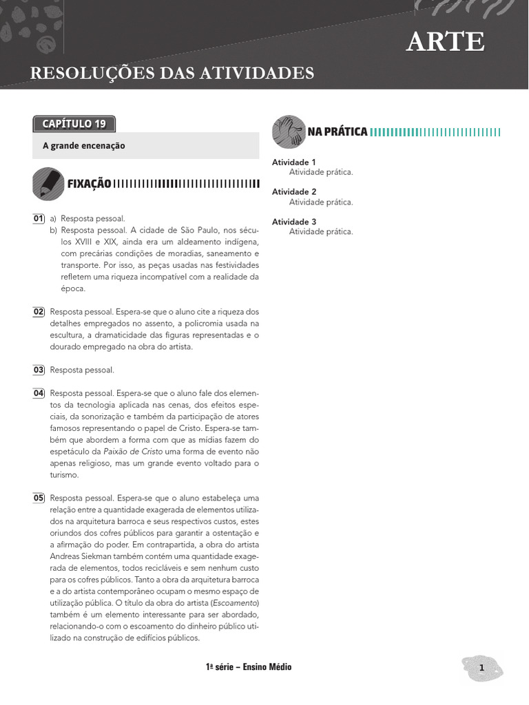 Livro Do Professor - Resolução Ensino Médio | PDF | Barroco