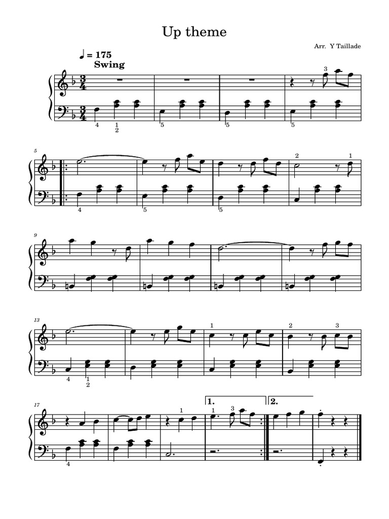 Music Arrangement by Y Taillade | PDF