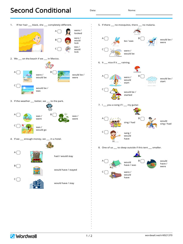 Second Conditional Questionário | PDF
