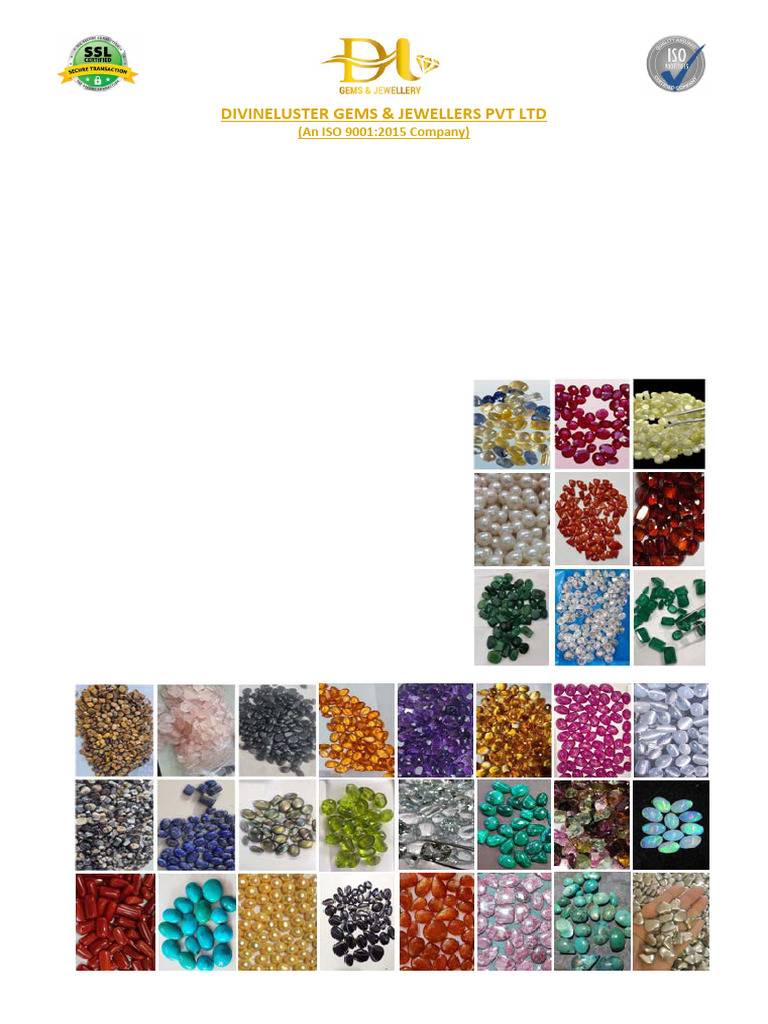DLGems: Authentic Gemstones & Astrology | PDF | Gemstone | Jewellery ...