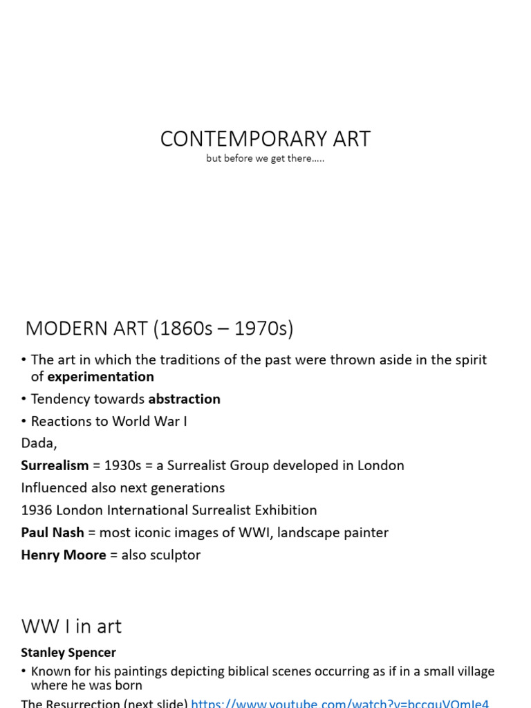 CONTEMPORARY ART | PDF | Paintings | Surrealism