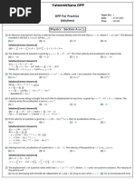 Physics Differentiation Questions Class11 | PDF