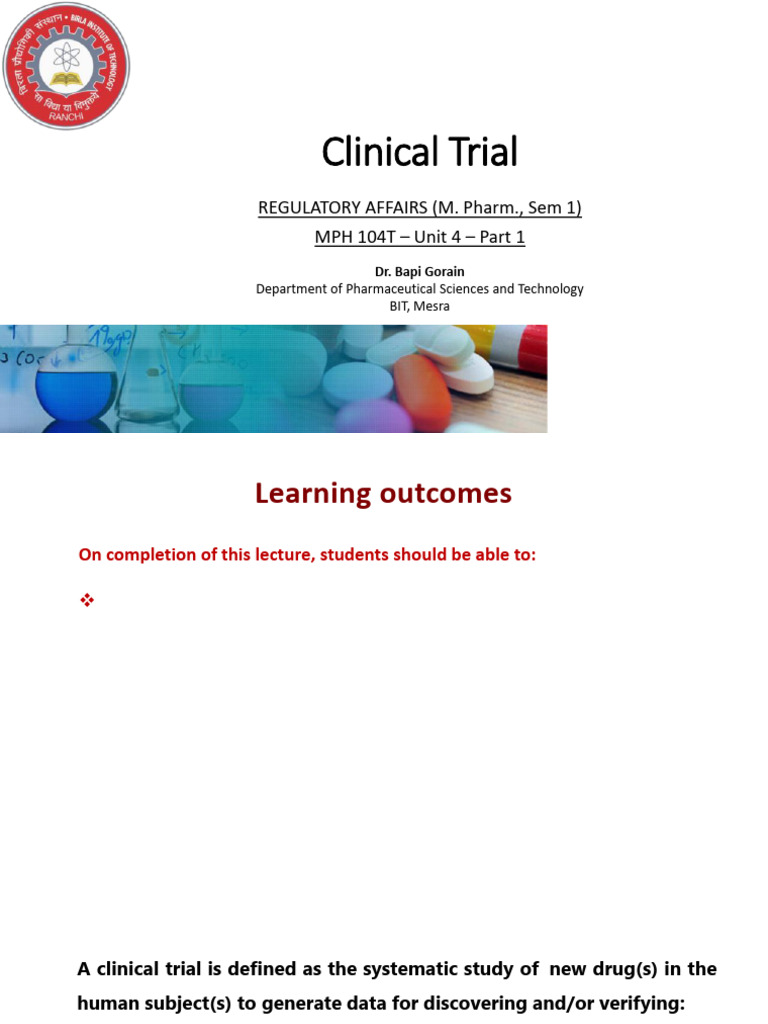 Clinical Trial | PDF | Phases Of Clinical Research | Clinical Trial