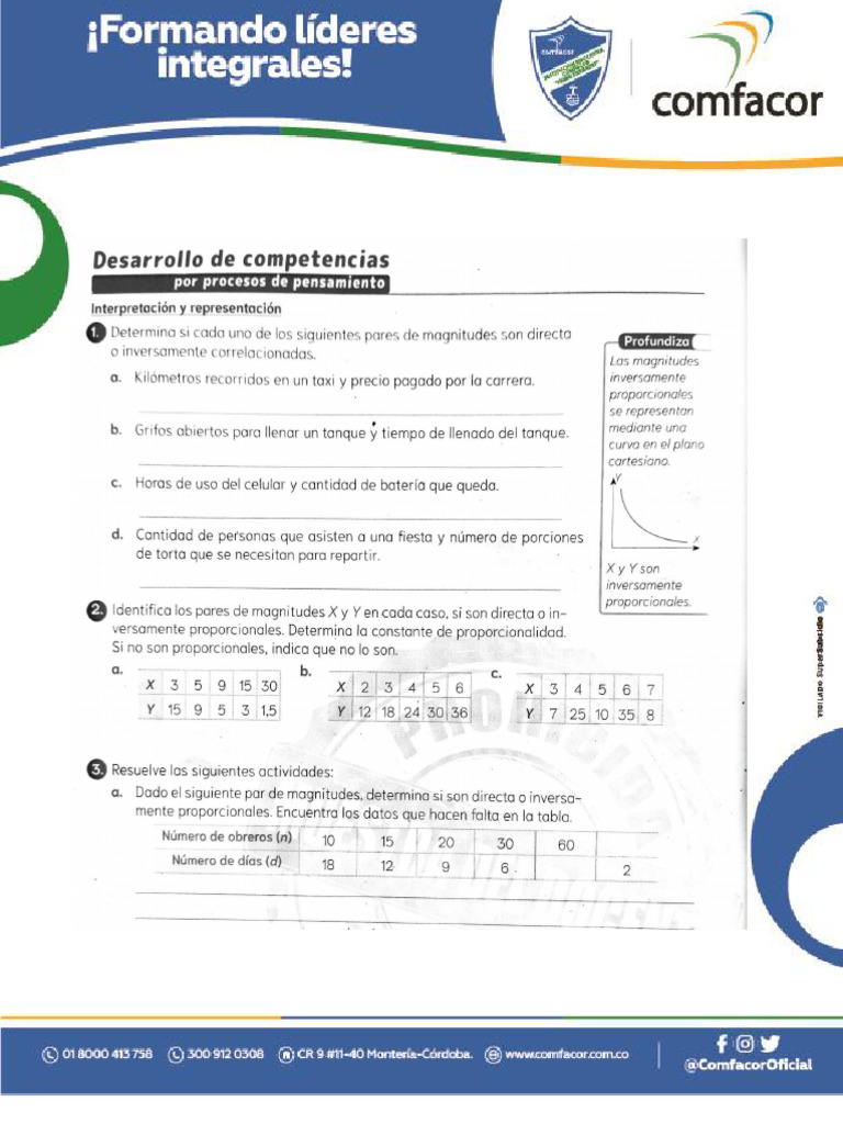 Taller de Proporcionalidad y Regla de Tres | PDF
