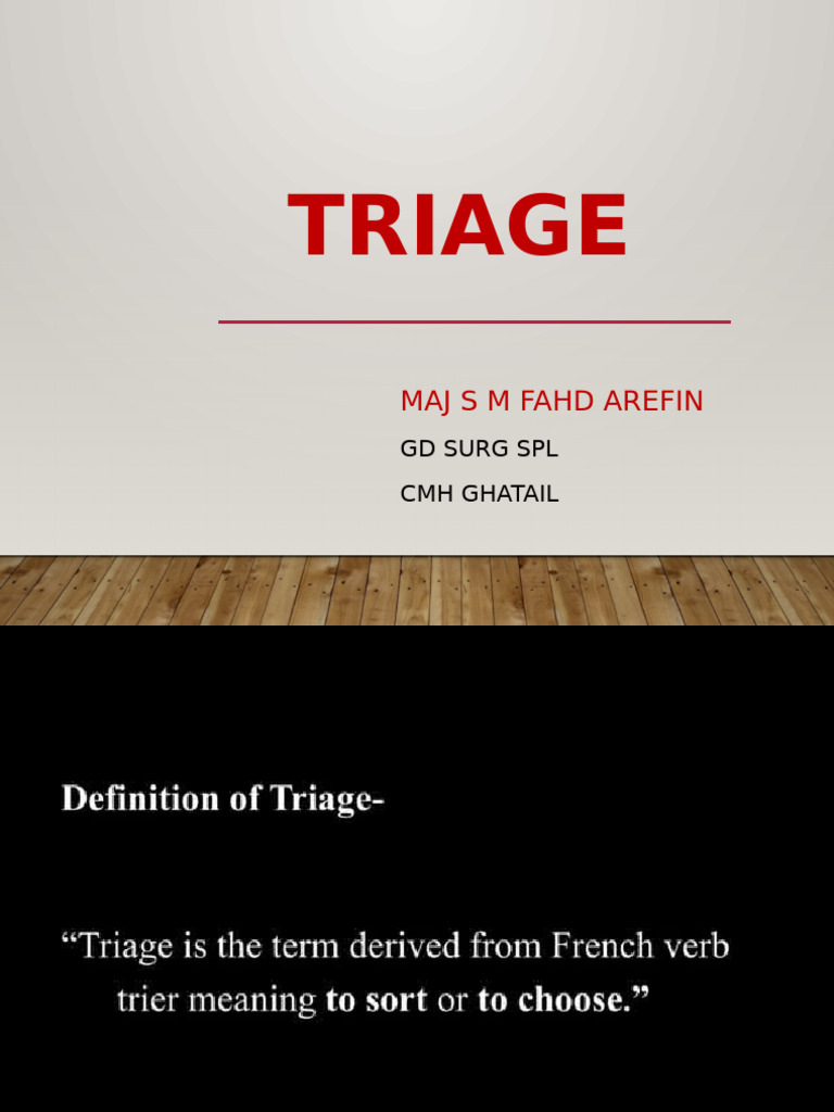 Triage | PDF