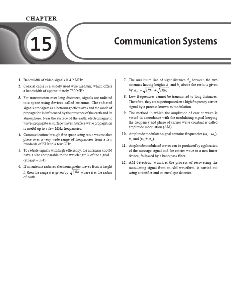 670f68452fd71639b6a1138e - ## - 15 - Communication Systems Theory | PDF