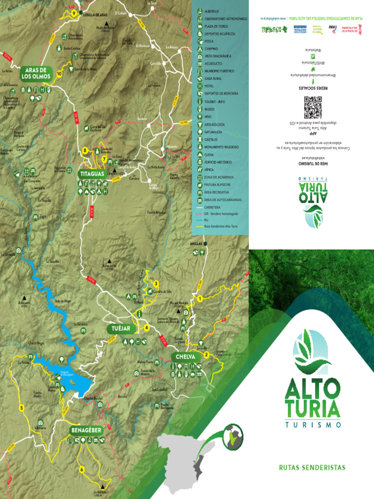 Alto Turia - Rutas Senderistas | PDF | Paisaje | Ciencias de la Tierra