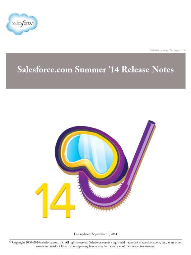Salesforce Summer14 Release Notes | PDF | Ios | Mobile App
