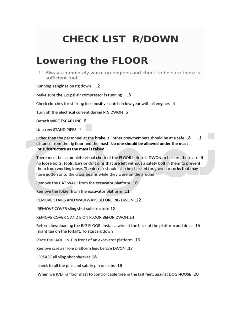 Check List B, 2 | PDF