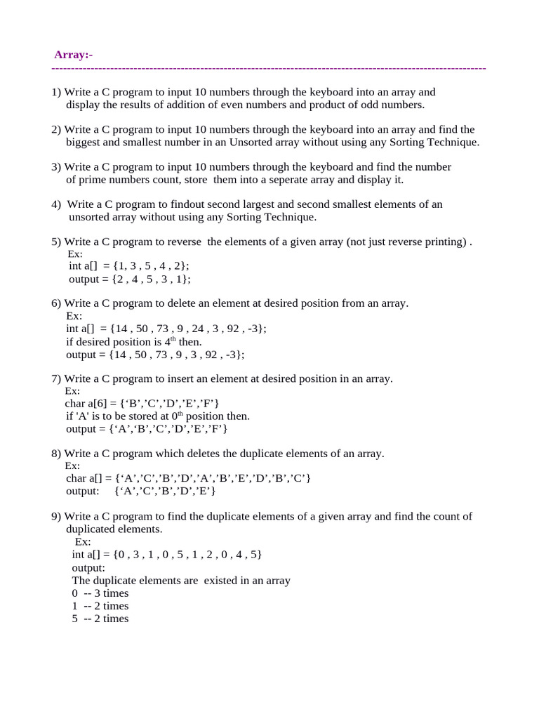 5.Array | PDF | Integer (Computer Science) | Computer Programming 5.Array | PDF | Integer (Computer Science) | Computer Programming