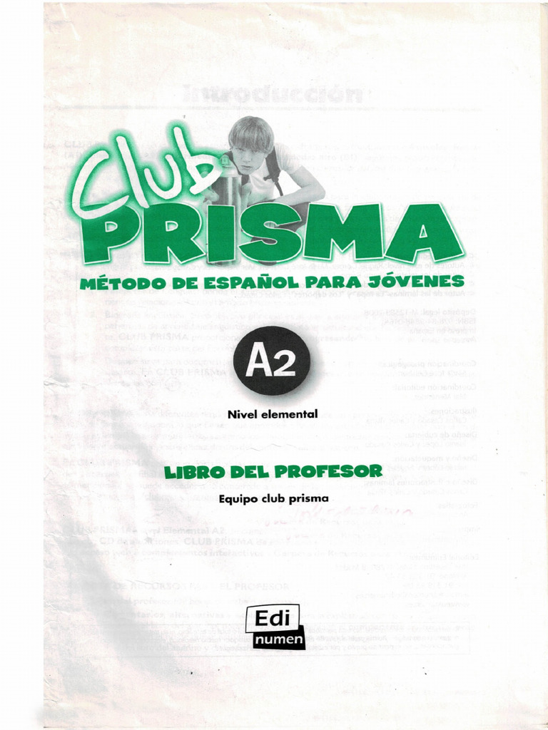 Club Prisma A2 - Profesor | PDF