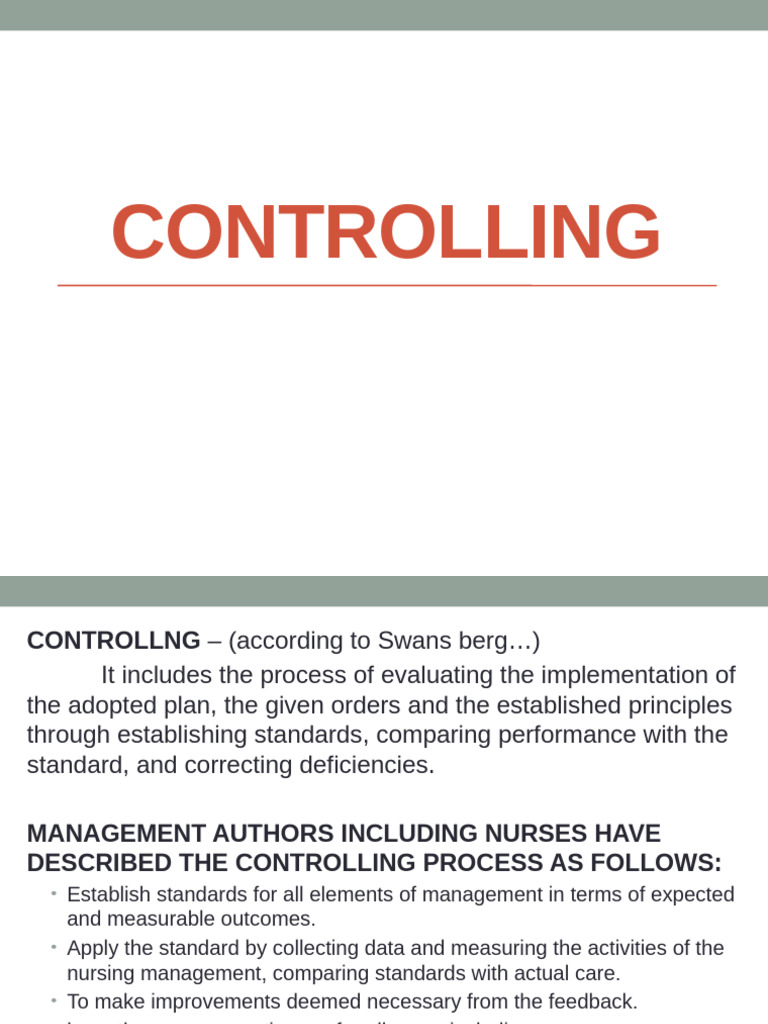 Controlling Final Pdf Performance Appraisal Nursing