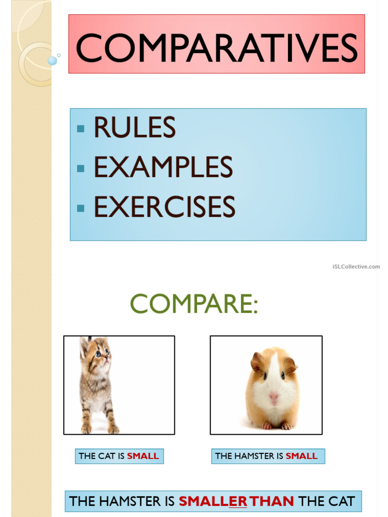 Comparatives 2 | PDF | Language Families | Languages