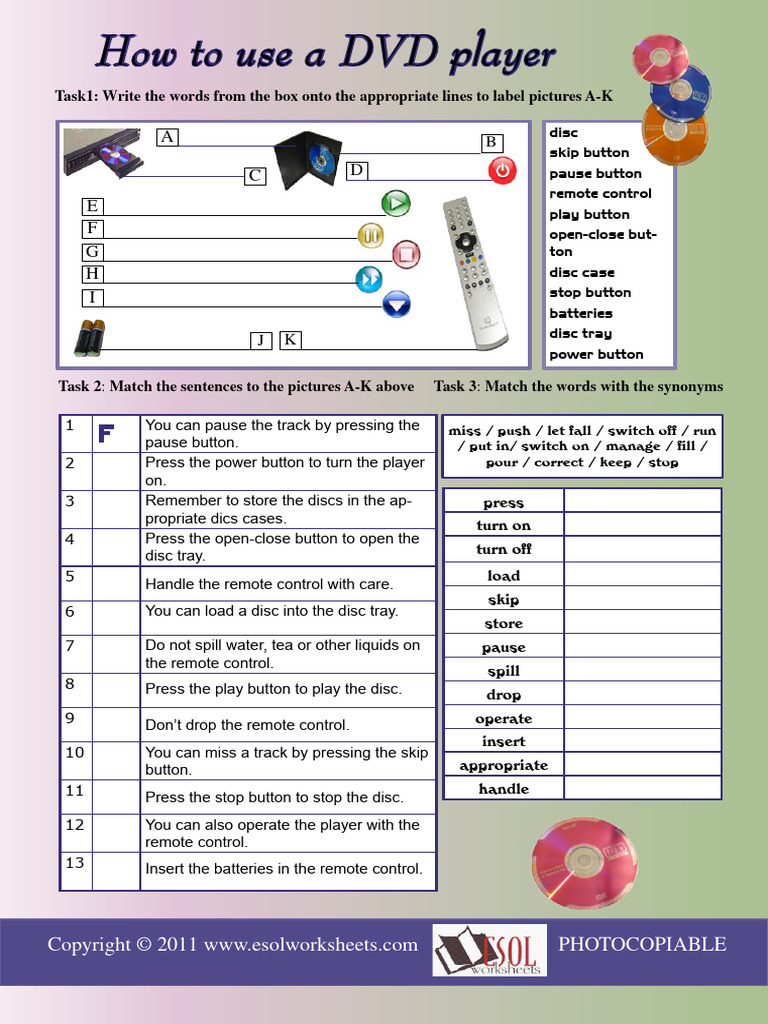 DVD Working exercise page | PDF