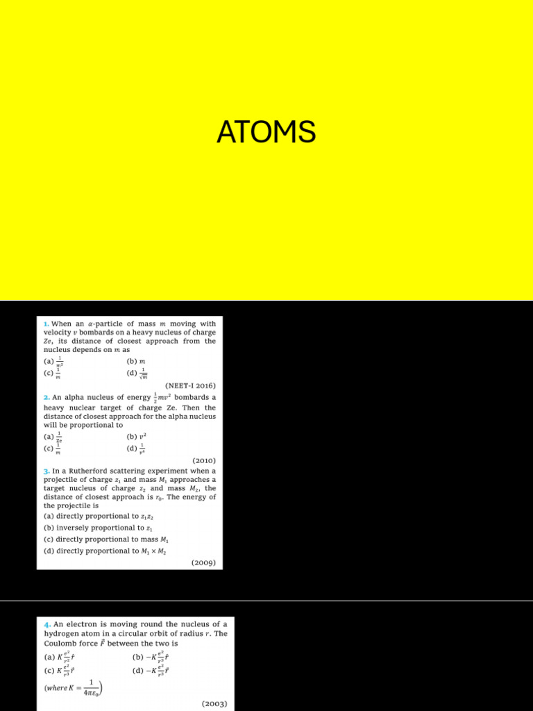 ATOMS | PDF