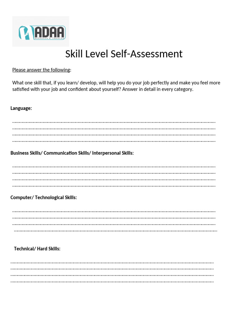 Skills Assessment | PDF