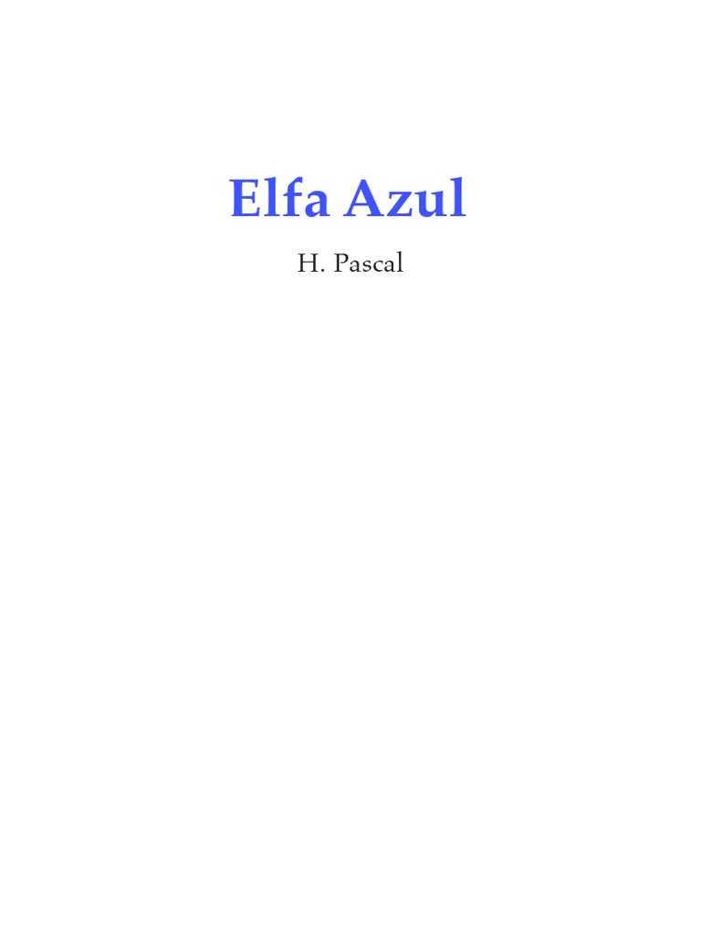 Elfa Azul Version 1.5 | PDF