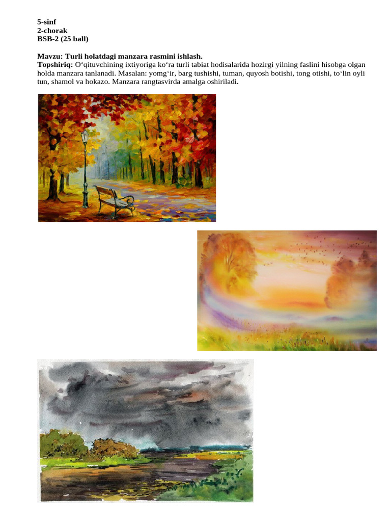 5-Sinf 2-BSB Uzbek | PDF