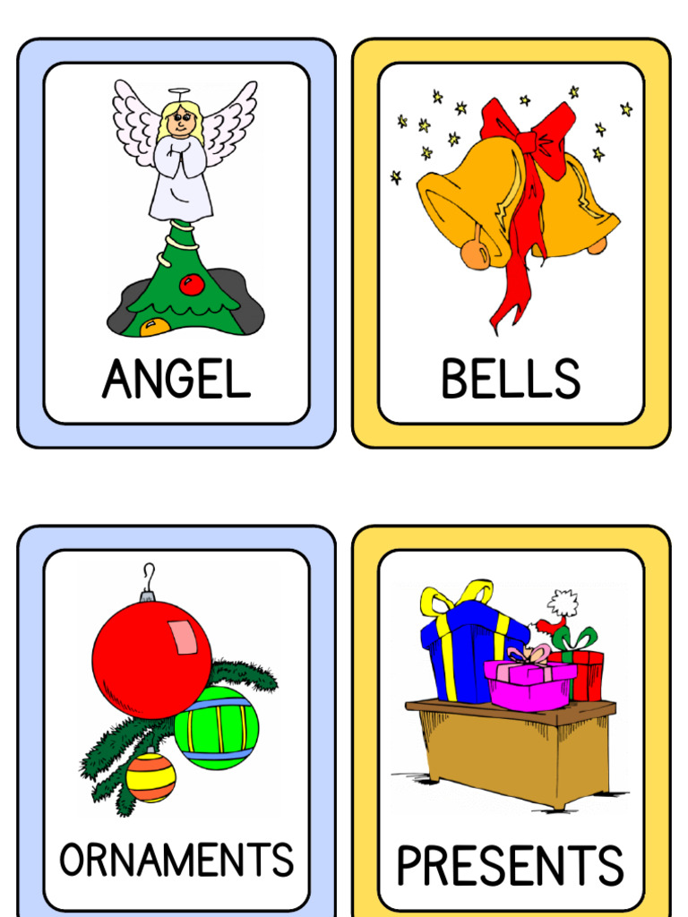 Flash cards christmas | PDF