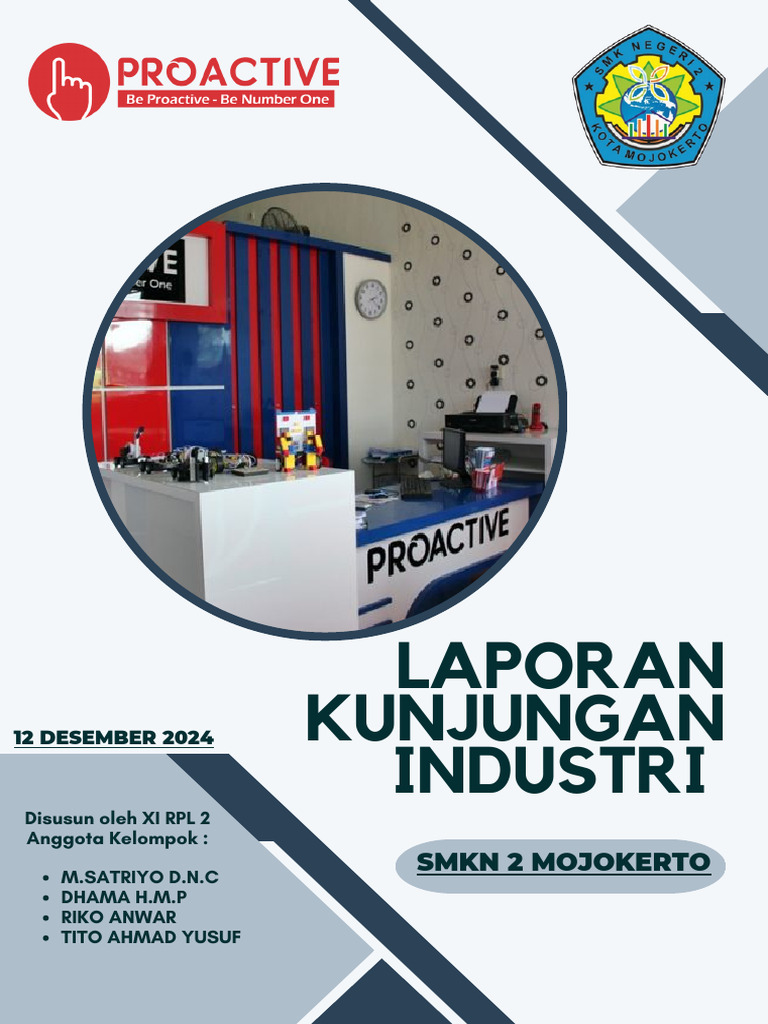 Laporan Kunjungan Industri (Proactive Robotic School) 2024 | PDF