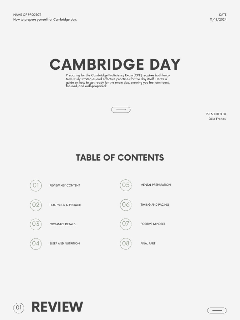 Cambridge Exam Prep Guide | PDF