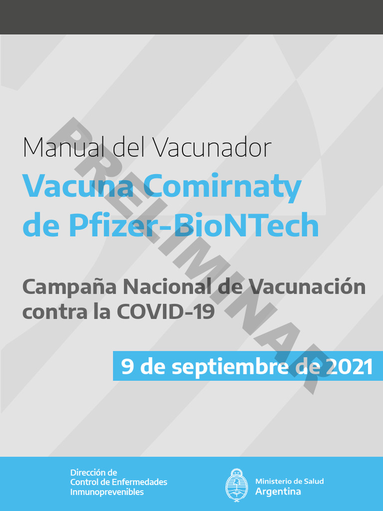 Manual Vacunador Pfizer | PDF | Inmunología | Biotecnología