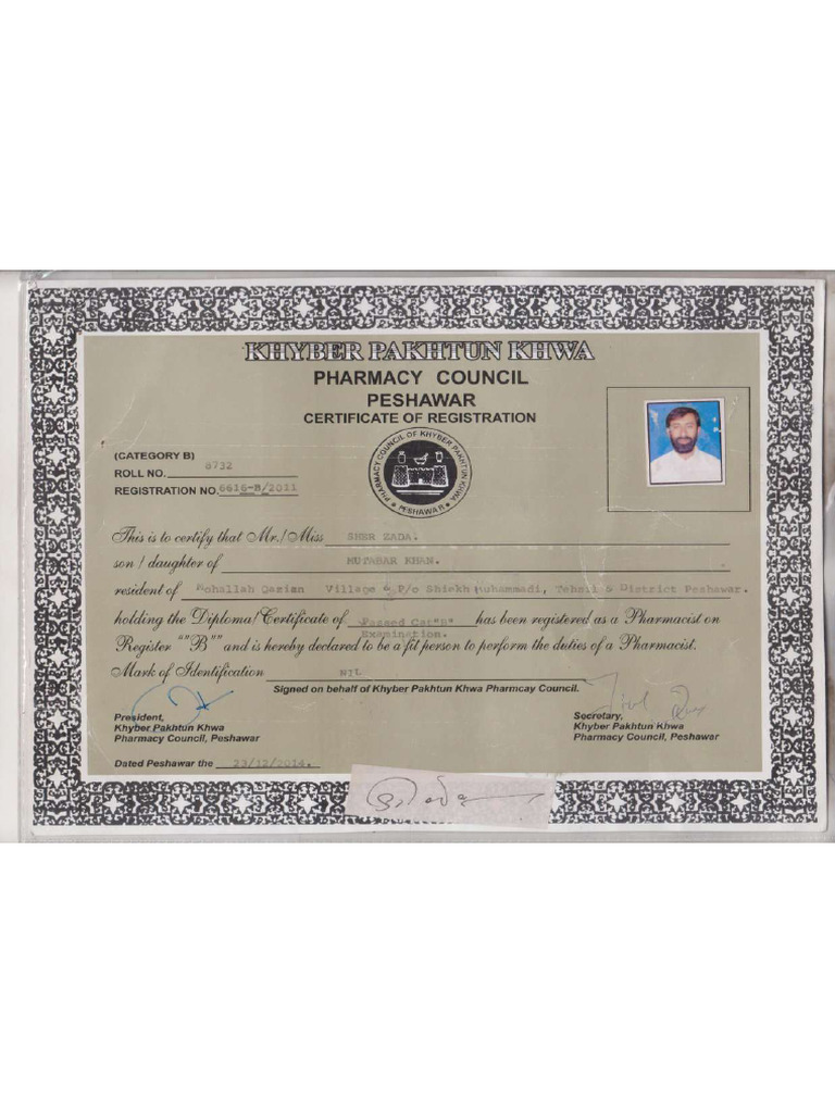 8B Retail Store Category a B Certificate 9654 SHER ZADA 1 | PDF