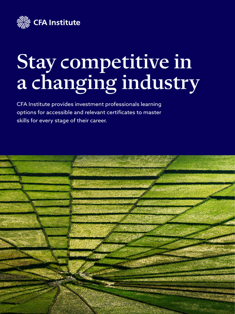 Cfa Programs Certificates Brochure | PDF | Private Equity | Economies