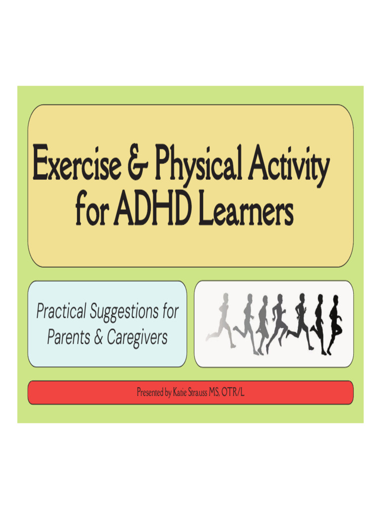 Exercise and Physical Activity For Students With ADHD | PDF