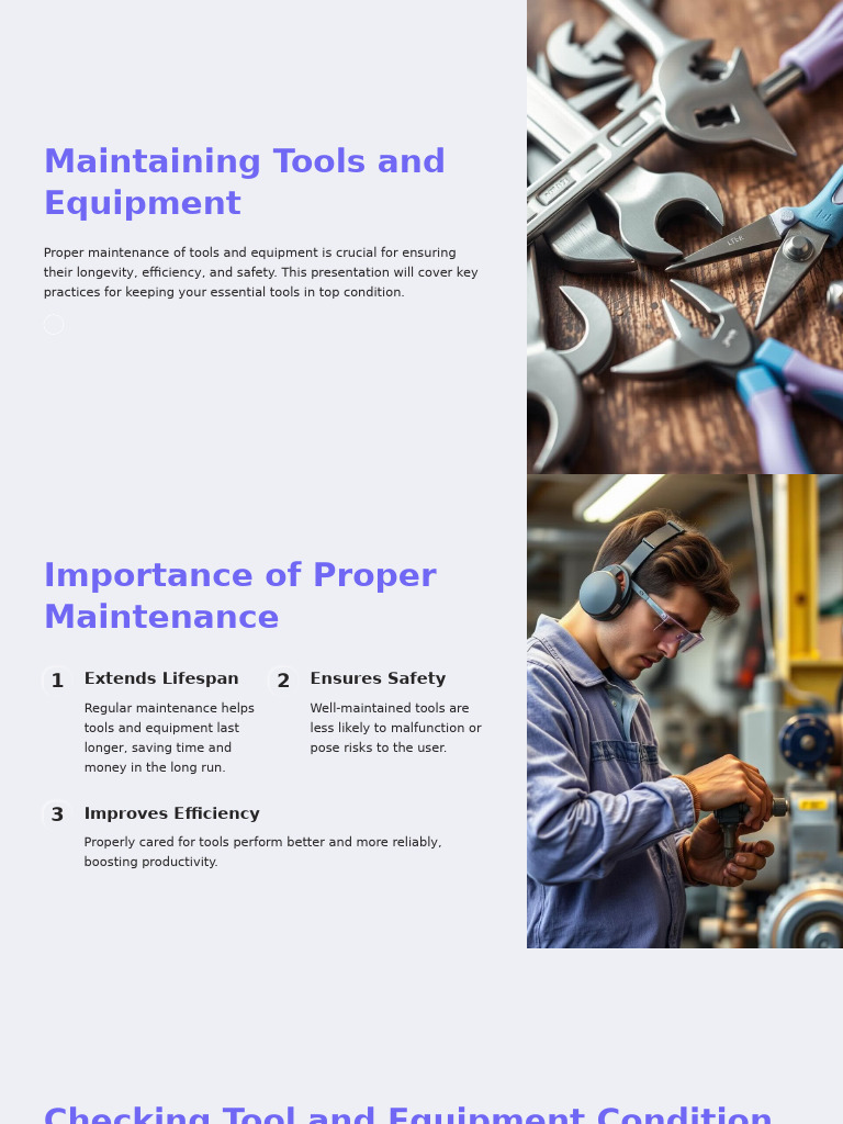 Maintaining-Tools-and-Equipment | PDF | Safety
