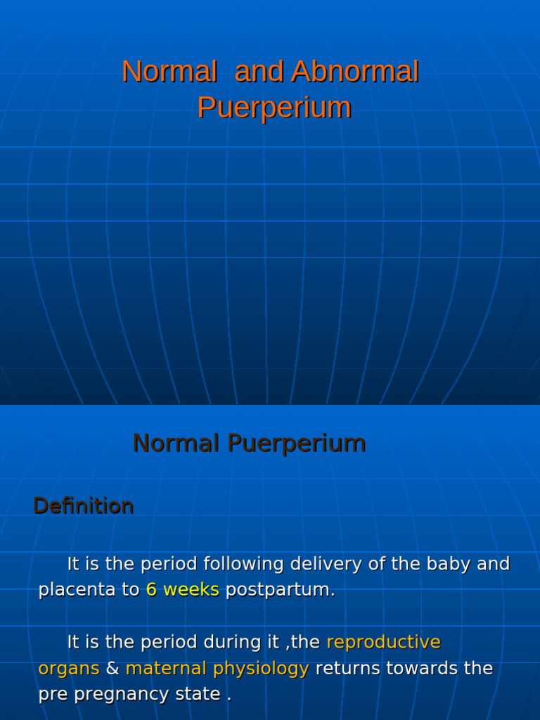 Normal-And-Abnormal-Puerperium 3 XX | PDF | Breastfeeding | Postpartum ...
