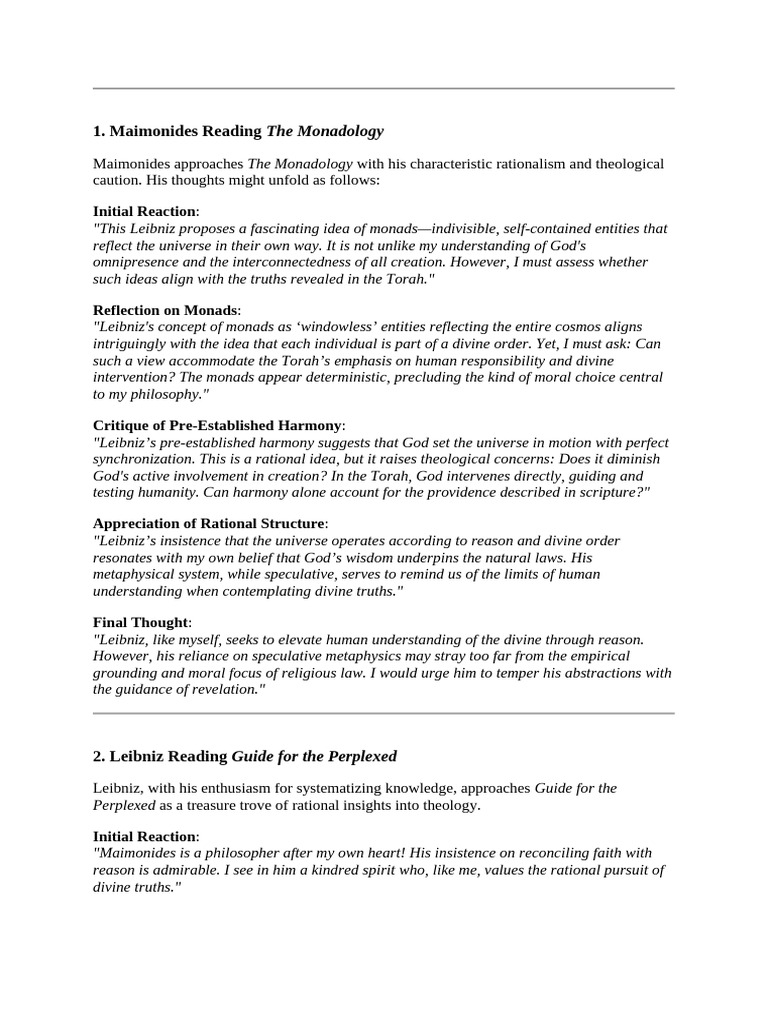 Philosophers On Philosophers (A Simulation) | PDF | Reason | God