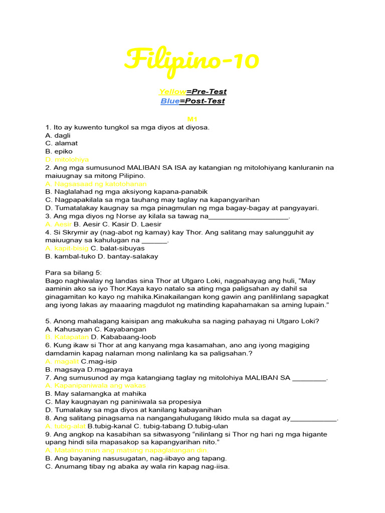Filipino-10-Q2-Reviewerabilityism | PDF