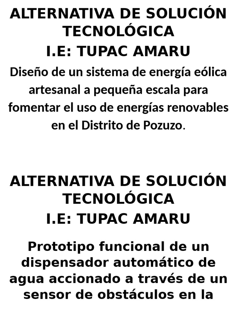 Alternativa de Solución Tecnológica | PDF