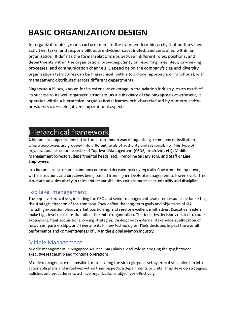 Sia F3T | PDF | Human Resource Management | Organizational Structure