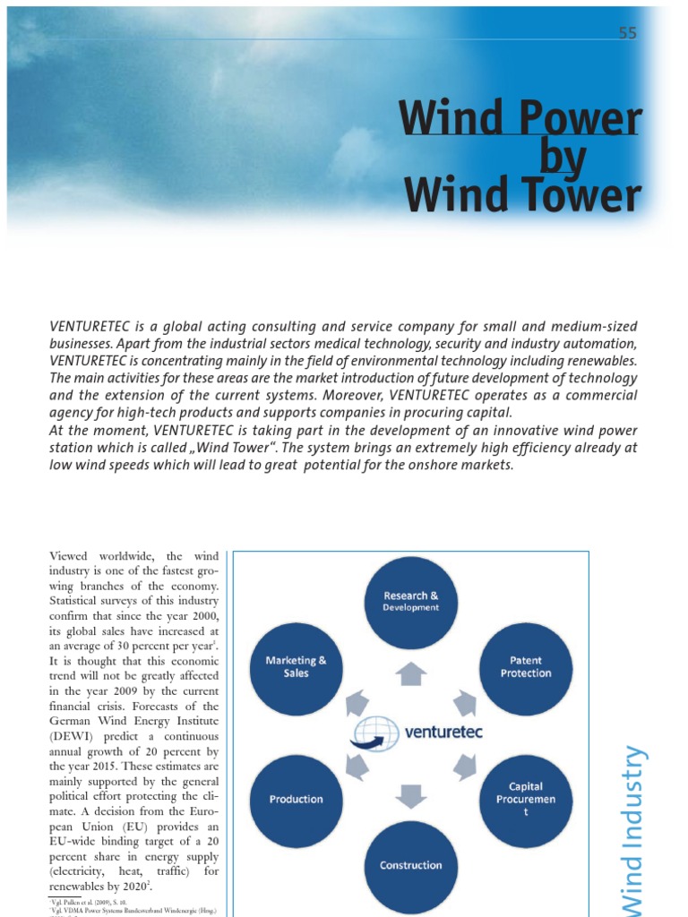 Engl Wind Power by Wind Tower | PDF | Wind Power | Renewable Energy