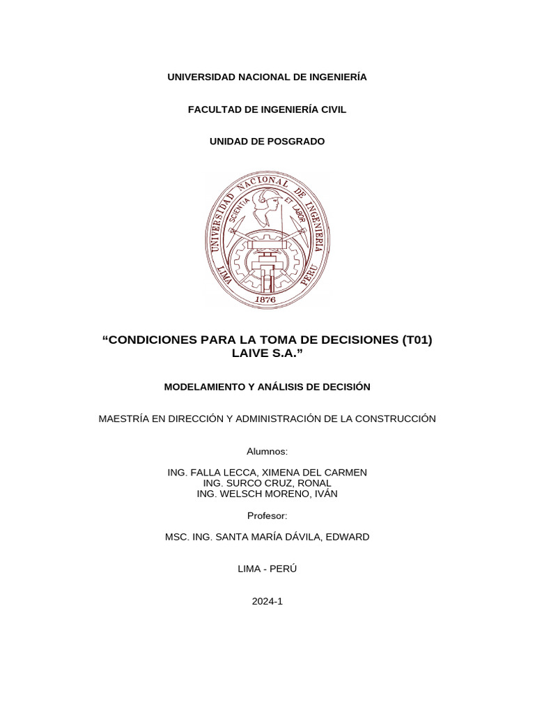 AVANCE 02 DEL ENSAYO 01 LAIVE S.A. (2) (Reparado) | PDF | Calidad ...