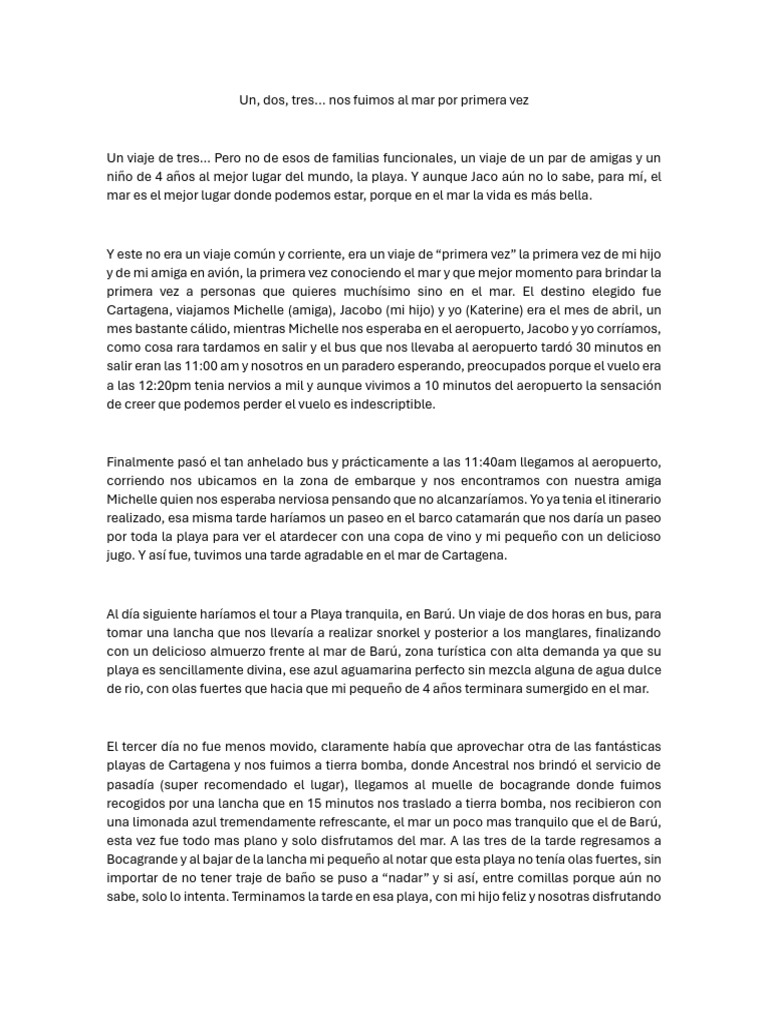 Memorias de Un Viaje | PDF