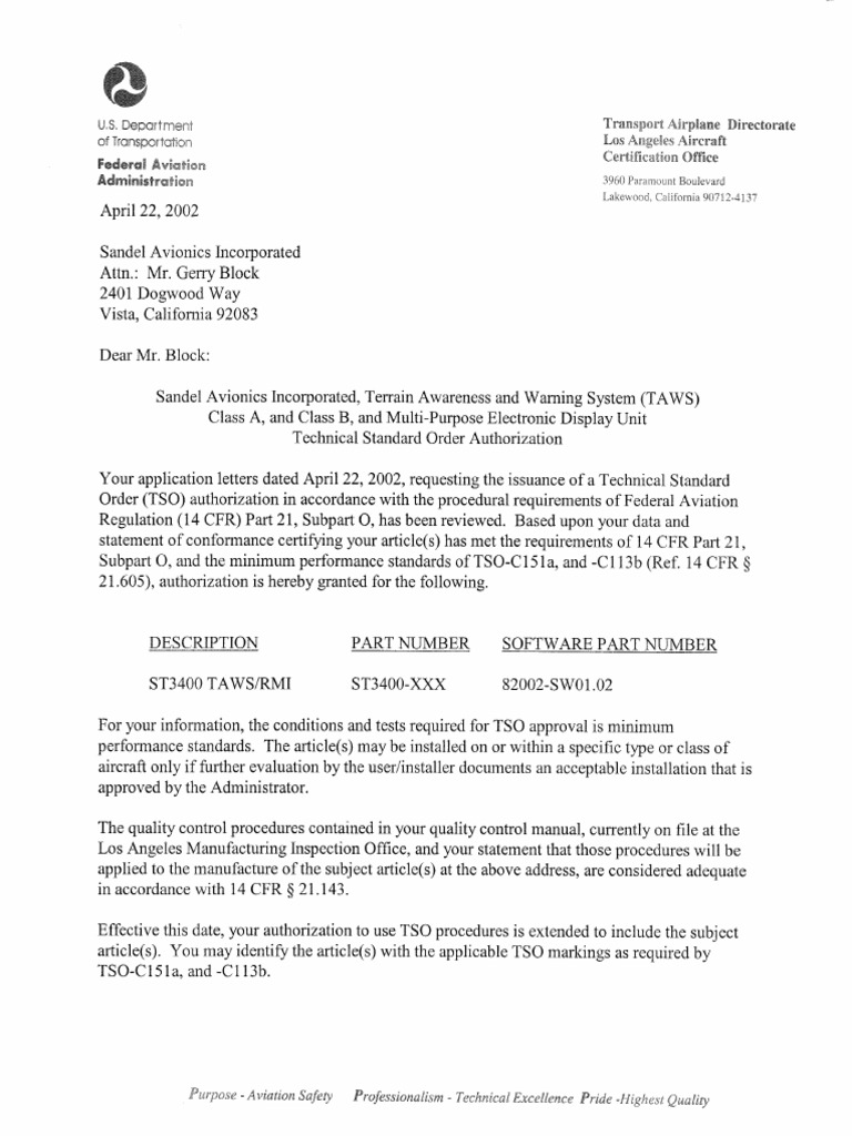 ST3400 TSO authorization | PDF