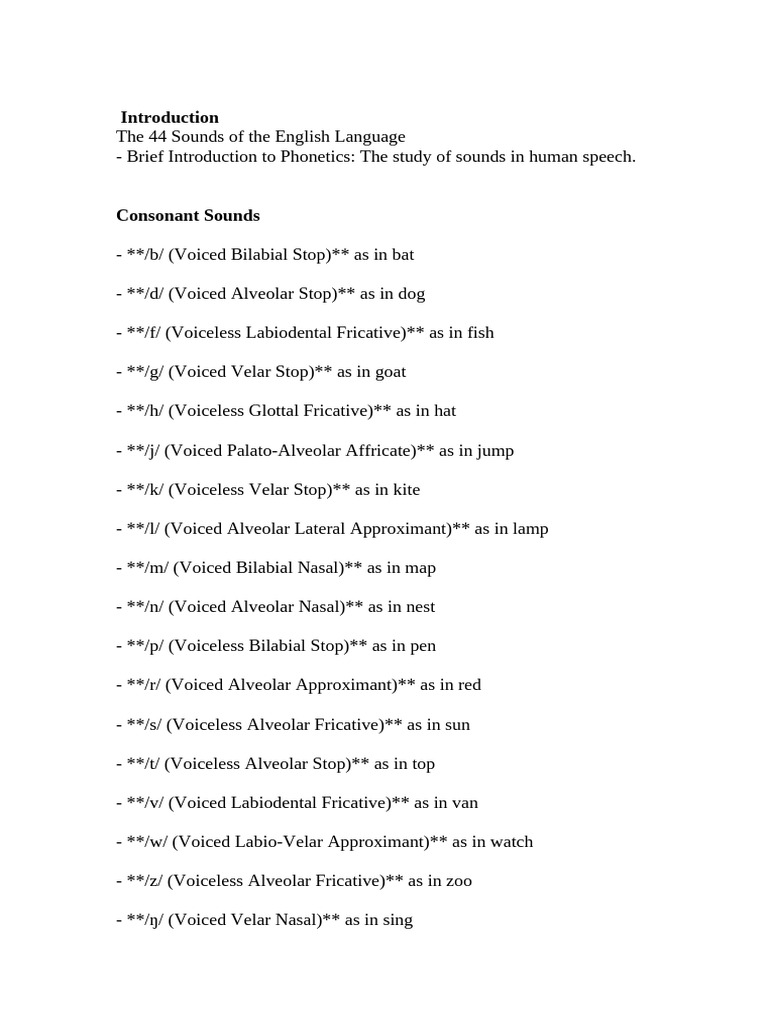 English Sounds | PDF | Human Voice | Phonetics