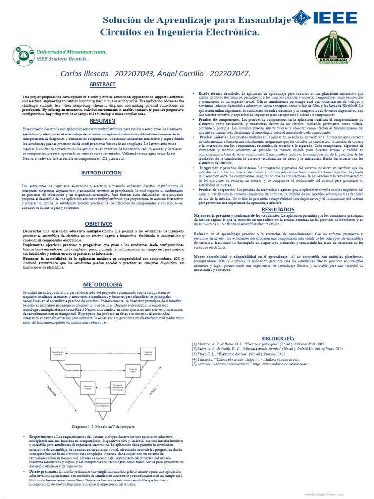 P2 - Poster IEEE | PDF | Red eléctrica | Simulación