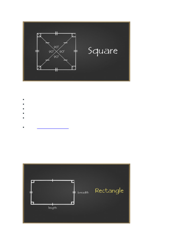 Properties of a Quadrilaterals | PDF | Rectangle | Classical Geometry