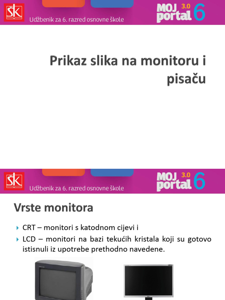 5,6 Prikaz Slika Na Monitoru I Pisacu | PDF