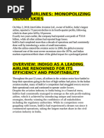 IndiGo Airlines Case Study | PDF