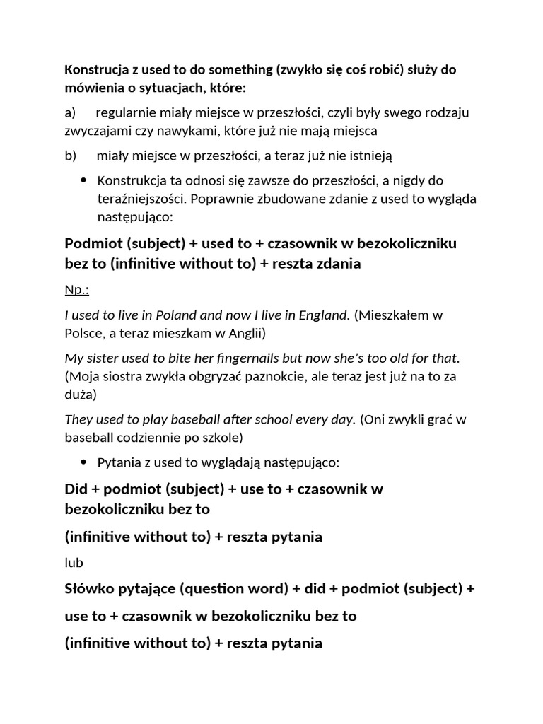 Used To | PDF